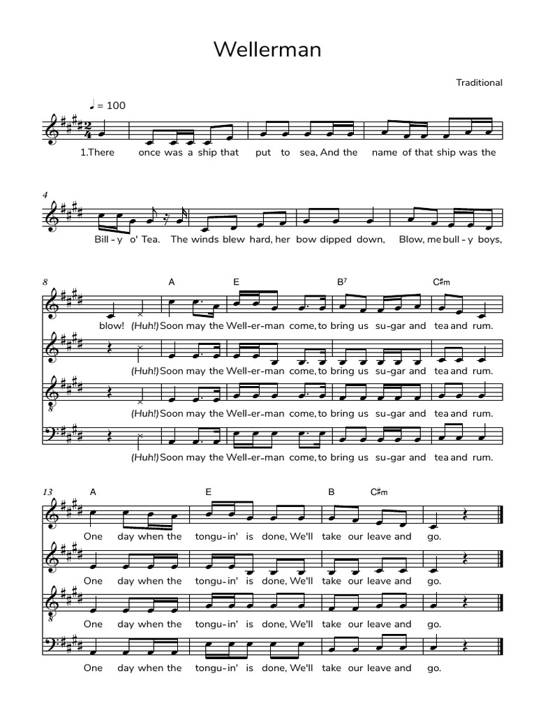 Wellerman | PDF | Ships | Water Transport