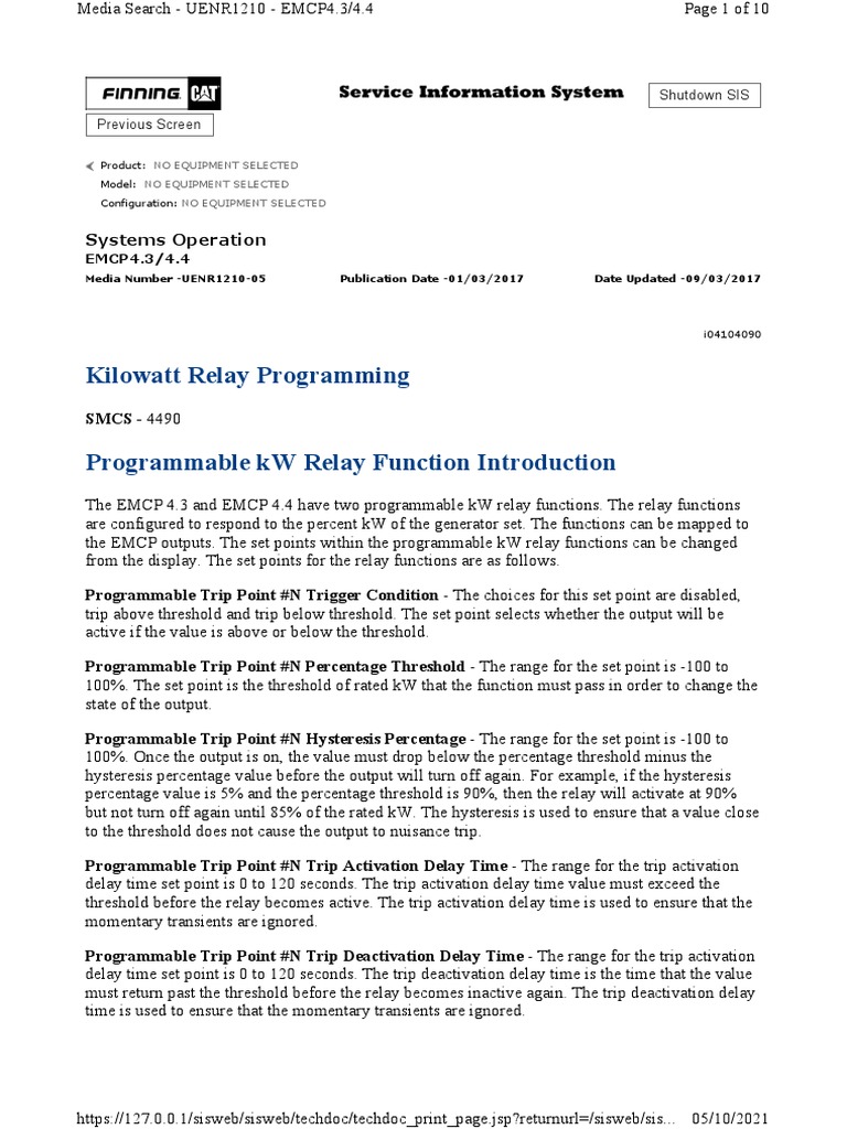 Kilowatt Relay Programming | PDF | Relay | Hysteresis