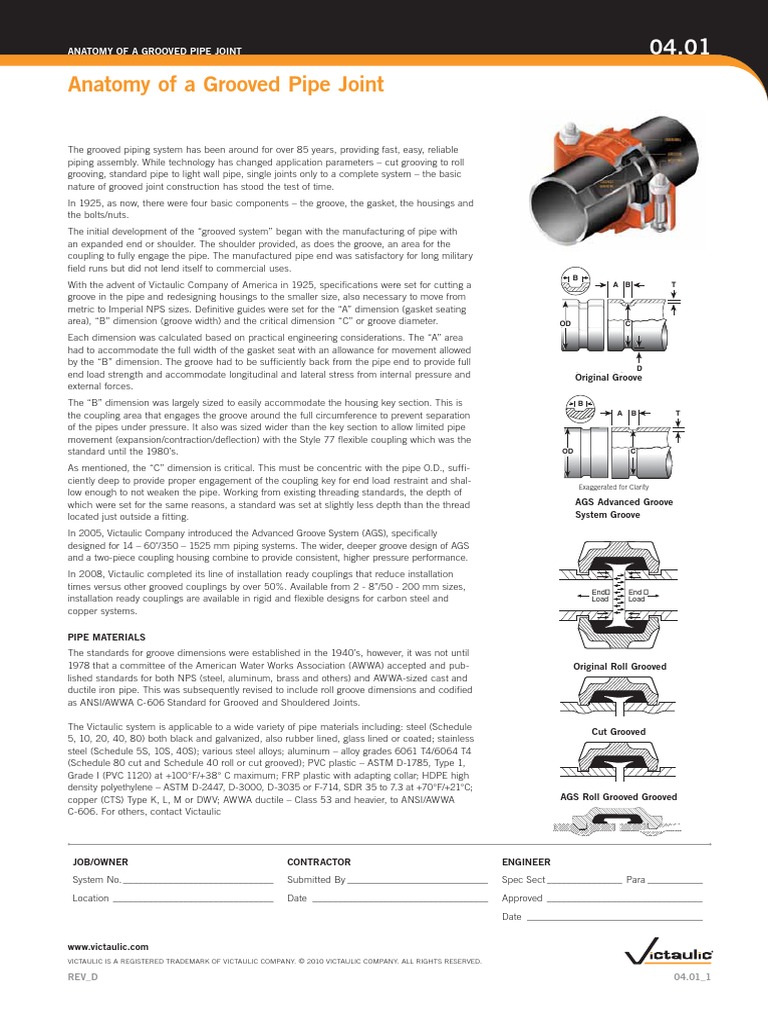 Anatomy of A Grooved Joint | PDF | Pipe (Fluid Conveyance) | Steel