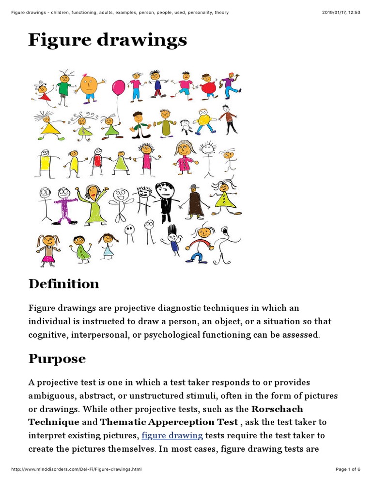 Figure Drawings - Children, Functioning, Adults, Examples, Person ...