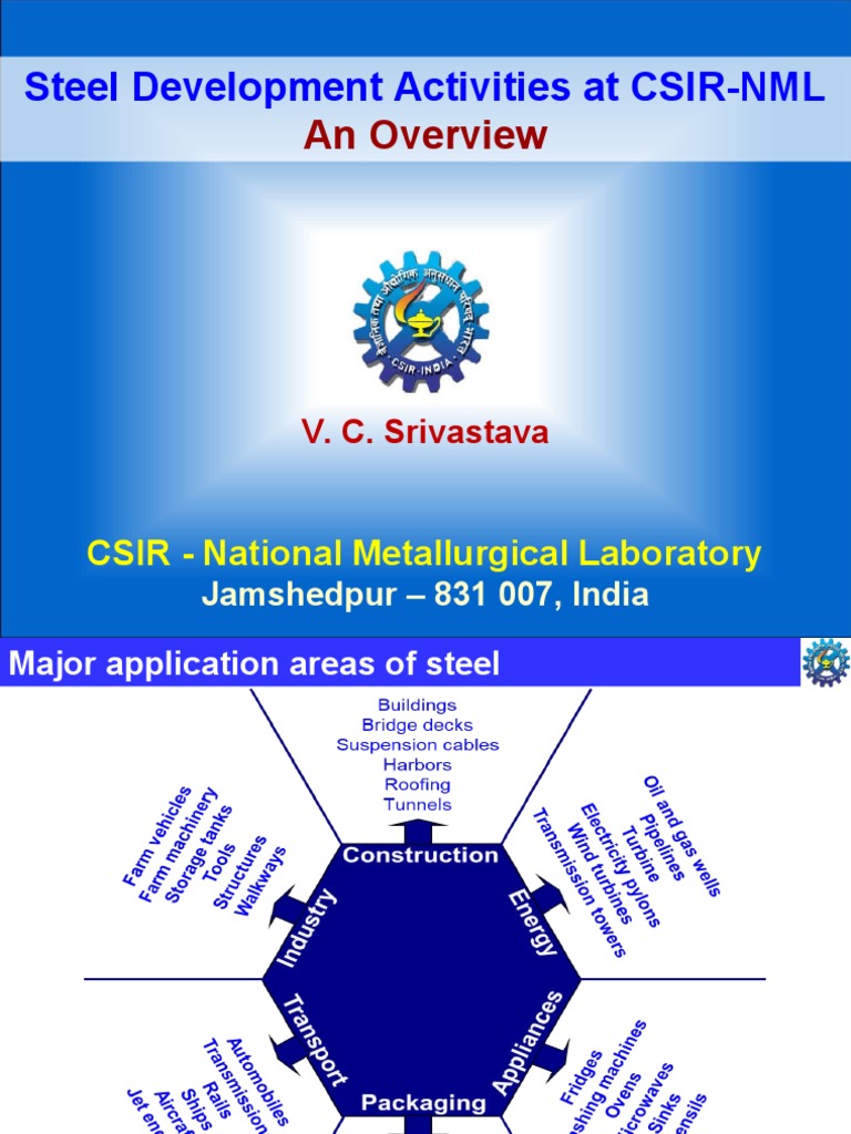 Steel Development Activities at CSIR-NML | PDF | Steel | Materials Science