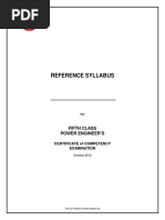 Third Class Power Engineer Exam Syllabus | PDF | Boiler | Diesel Engine