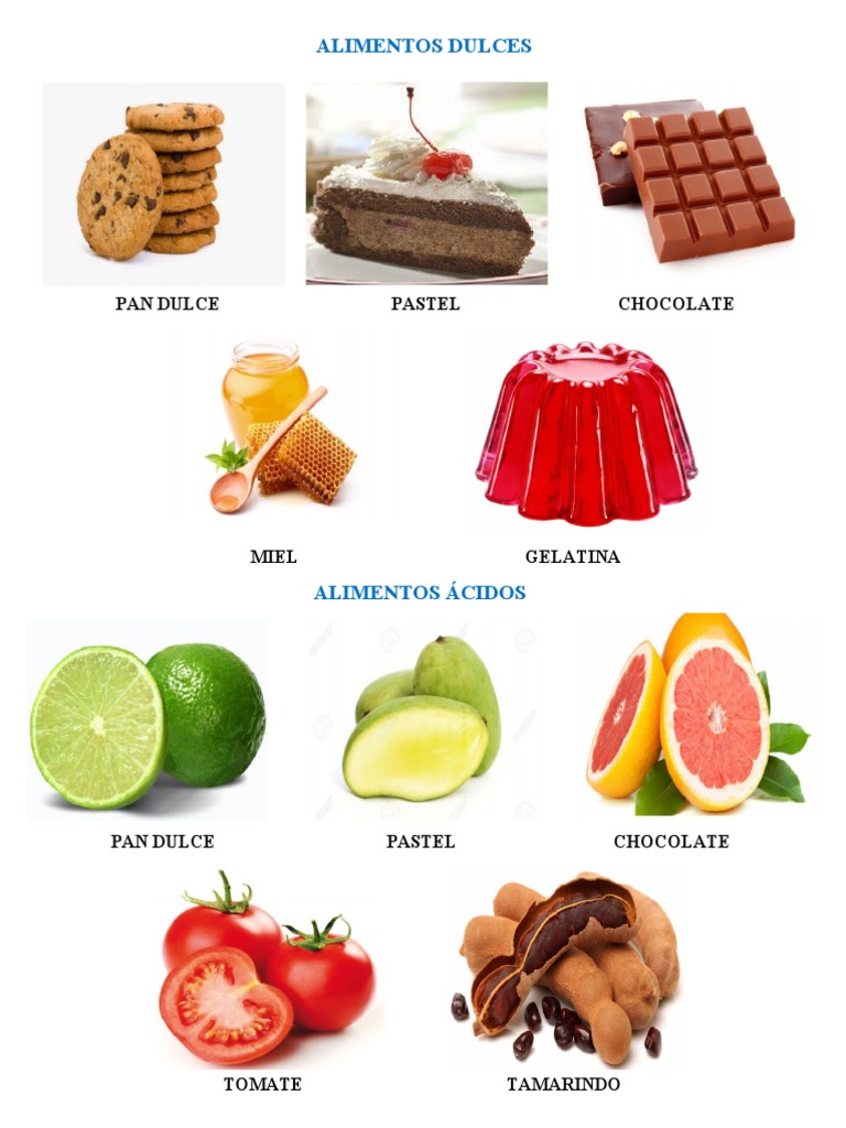 5 Alimentos Dulces, Amargos, Etc | PDF