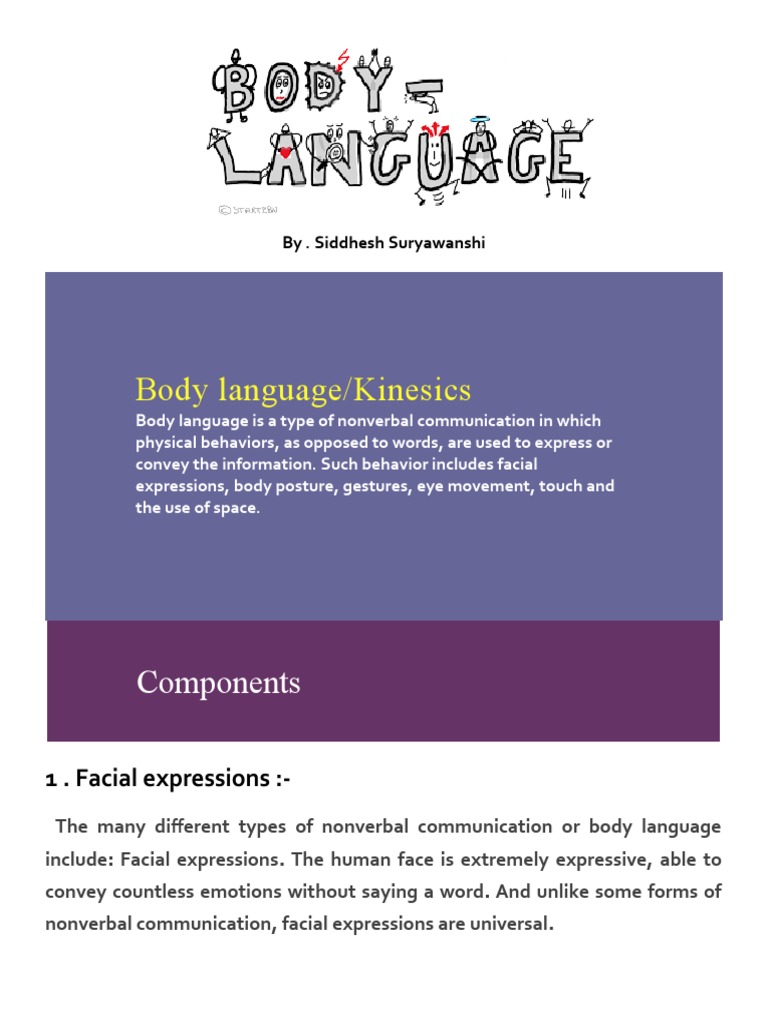BCC 2 Assignment. | PDF | Nonverbal Communication | Body Language