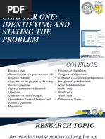 Parts of Research-Chapter 1 | PDF | Theory | Hypothesis