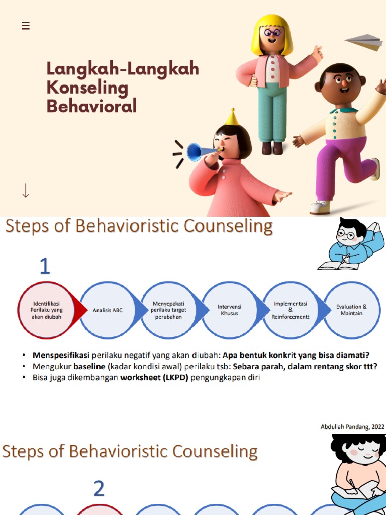 Langkah-Langkah Konseling Behavioral | PDF | Pengembangan Diri