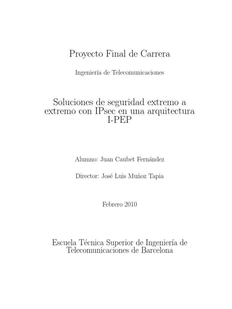 PFC | PDF | Protocolo de Control de Transmisión | Servidor proxy
