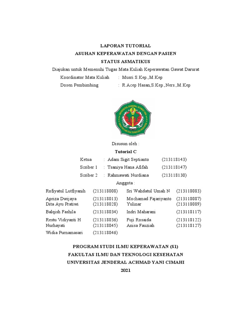 Laporan Tutorial Asmatikus | PDF