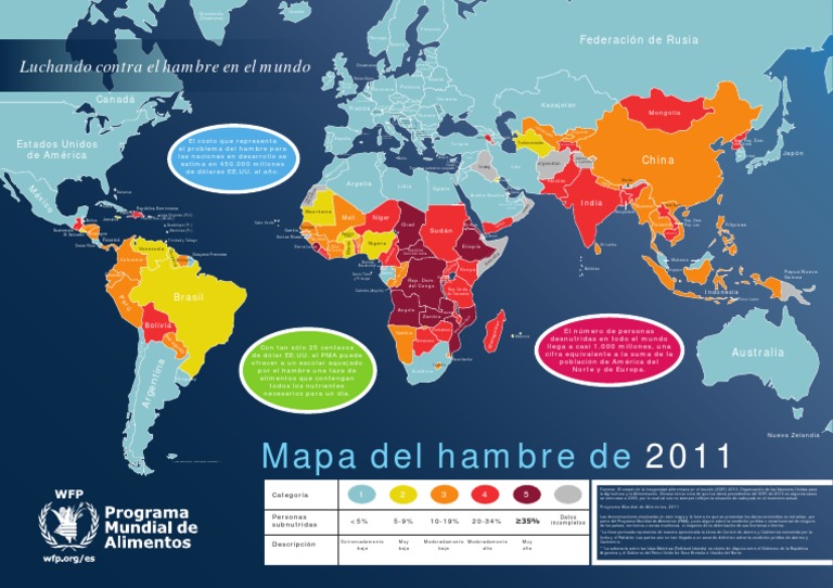 Mapa Mundial Del Hambre-OnU | PDF