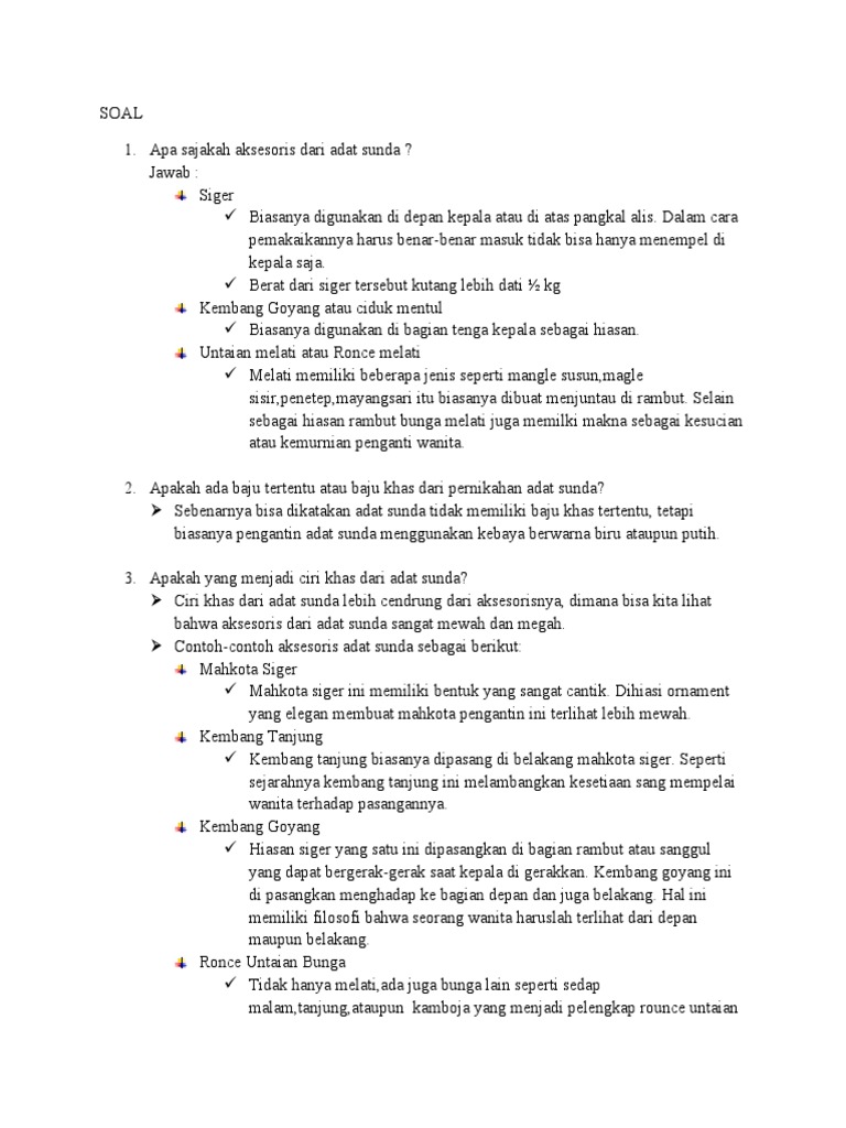 Soal Sejarah Tata Rias | PDF