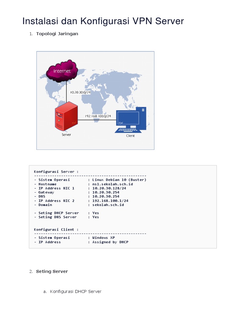 5 Instalasi Dan Konfigurasi VPN Server | PDF | Domain Name System ...