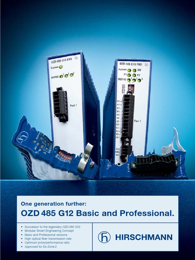 5290 Flyer OZD 485 Basic Professional en | PDF | Optical Fiber ...