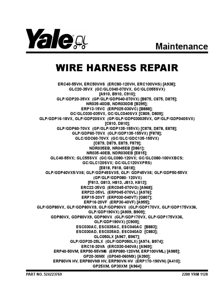 Wire Harness Repair: Maintenance | PDF | Electrical Connector | Ac ...