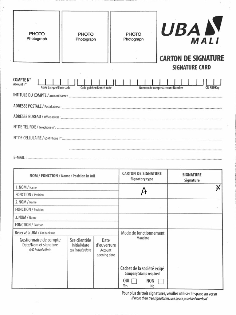 Carton de Signature | PDF
