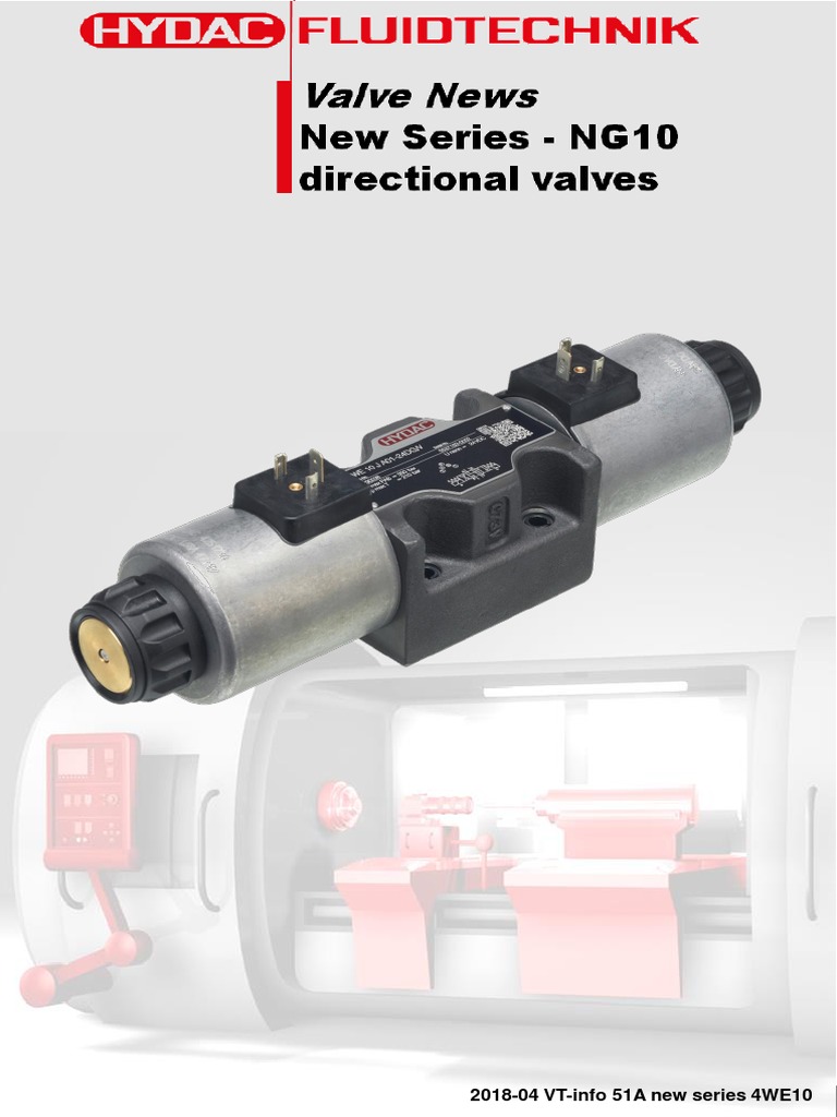 4WE10 New Series Directional Valves NG10 | PDF | Valve | Manufactured Goods