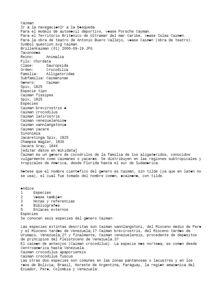Caiiman | PDF | Cocodrilos | Depredadores