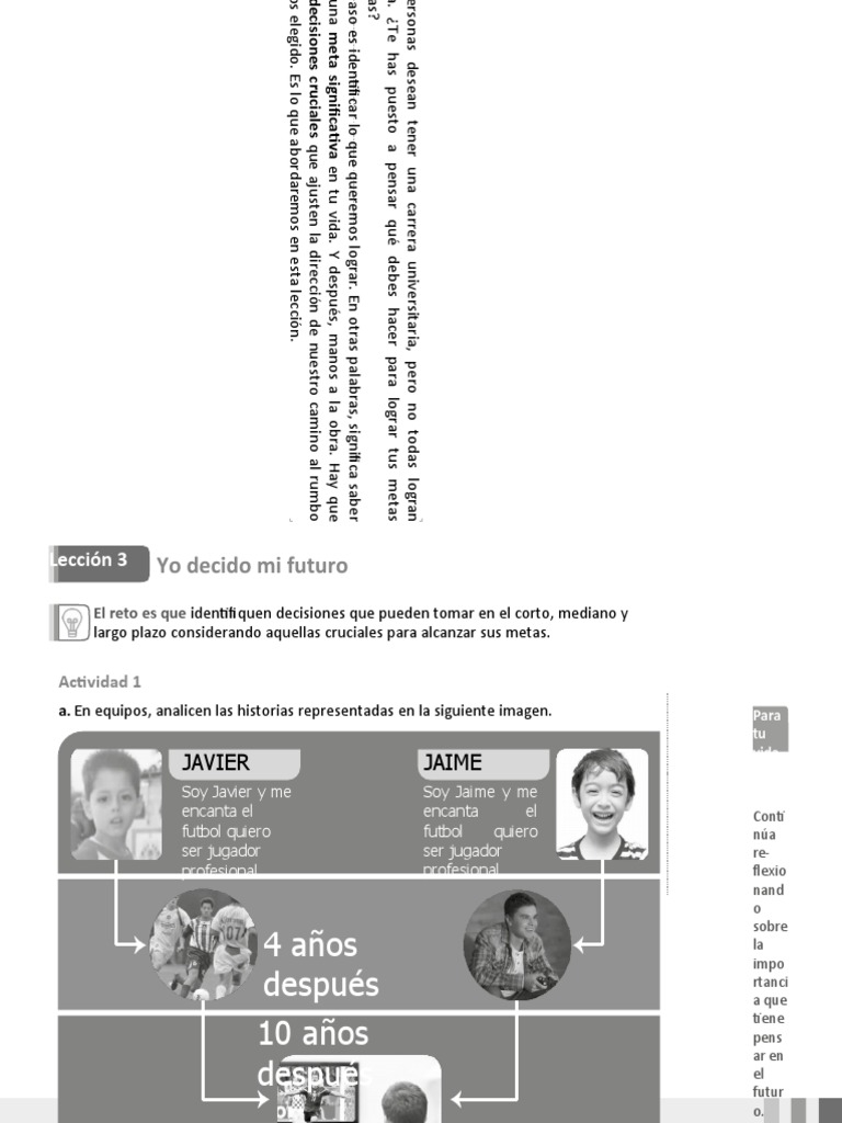 Yo Decido Mi Futuro, Act. 1 Estudiantes 5to Semestre | PDF