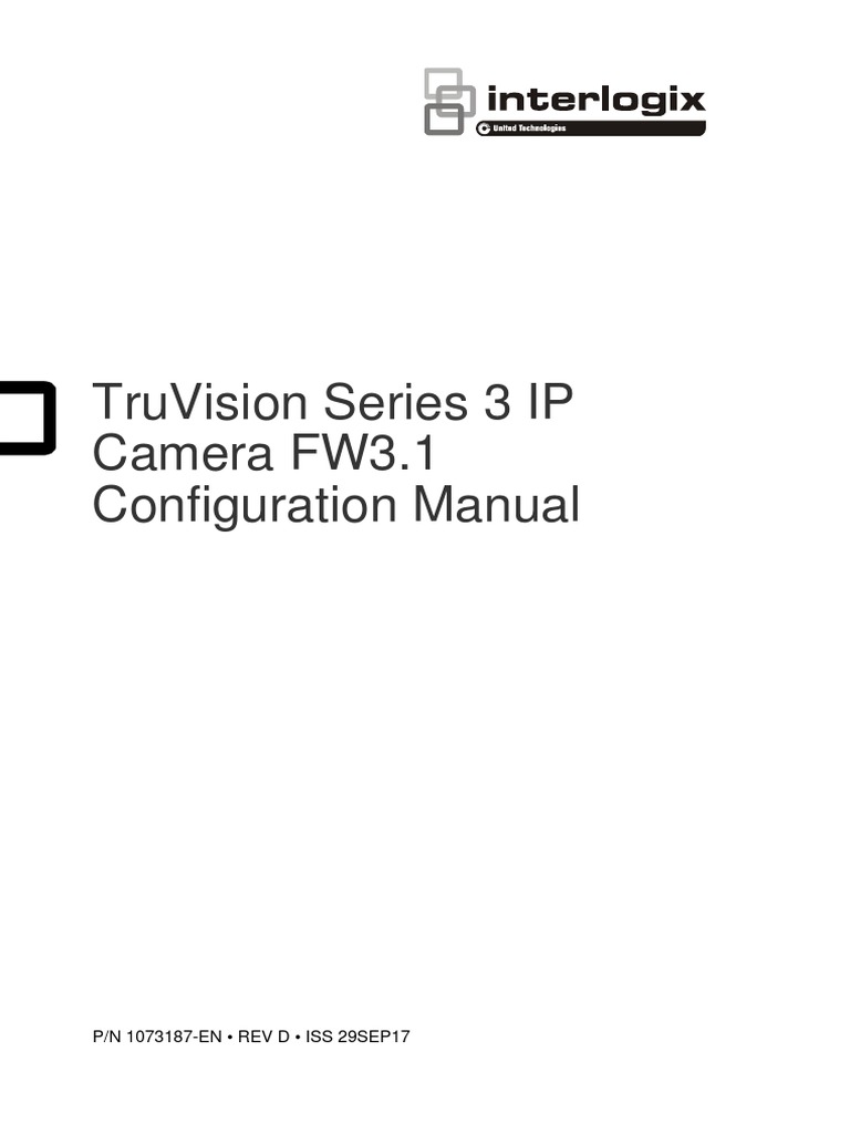 TruVision Series 3 IP Camera Configuration-Manual-En | PDF | Port ...