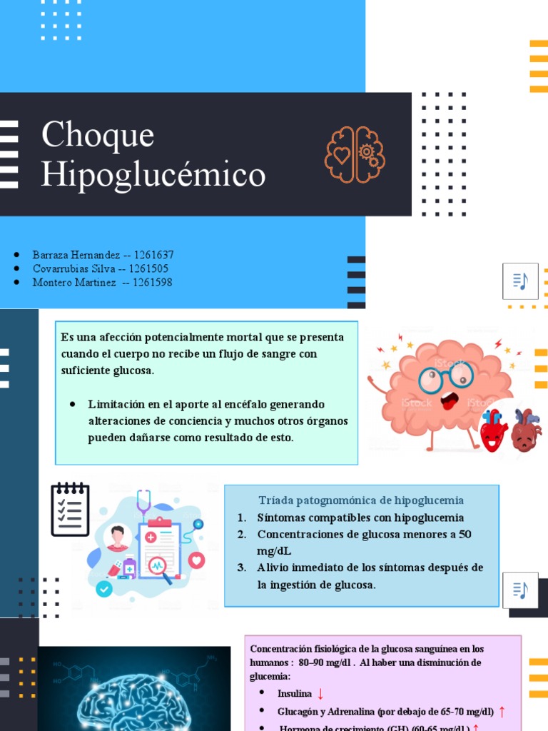Choque Hipoglucémico: Diagnóstico y Tratamiento | PDF | Hipoglucemia ...