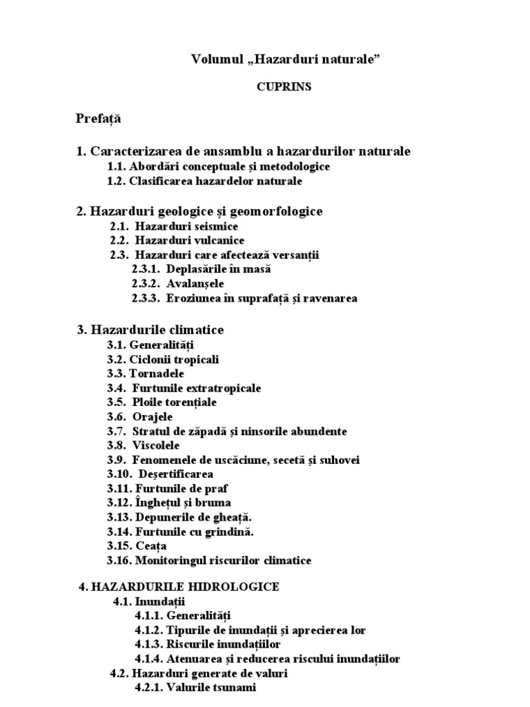 Hazarduri Naturale | PDF