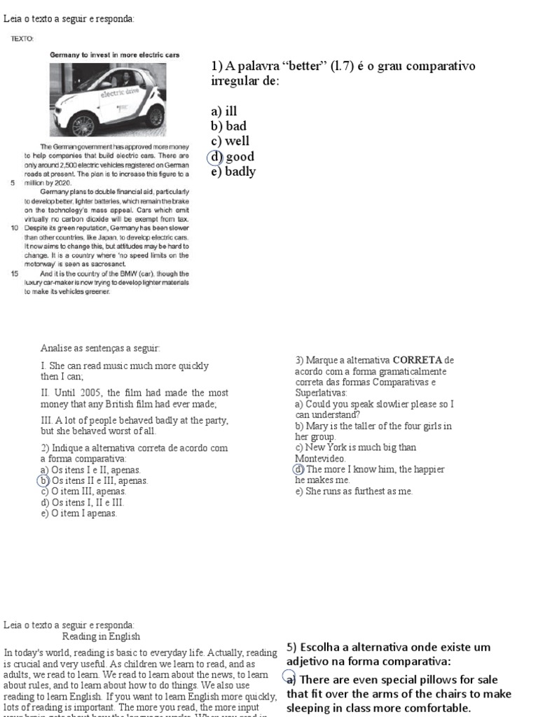 Exercicio de Revisão AV1 | PDF | Cognition | Neuropsychological Assessment