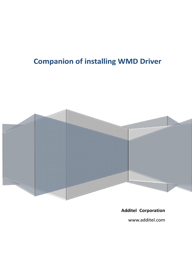 WMD Driver Installation Guide | PDF | Booting | Device Driver