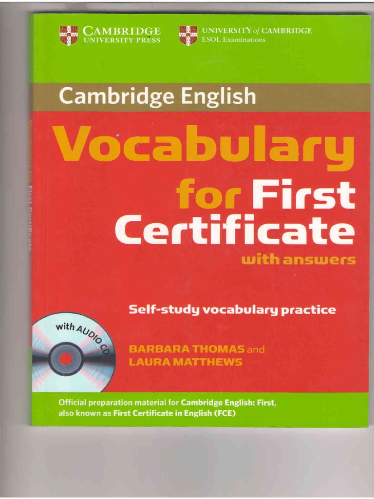 574 - Vocabulary For First Certificate - Thomas, Matthews - 2008, 137p | PDF