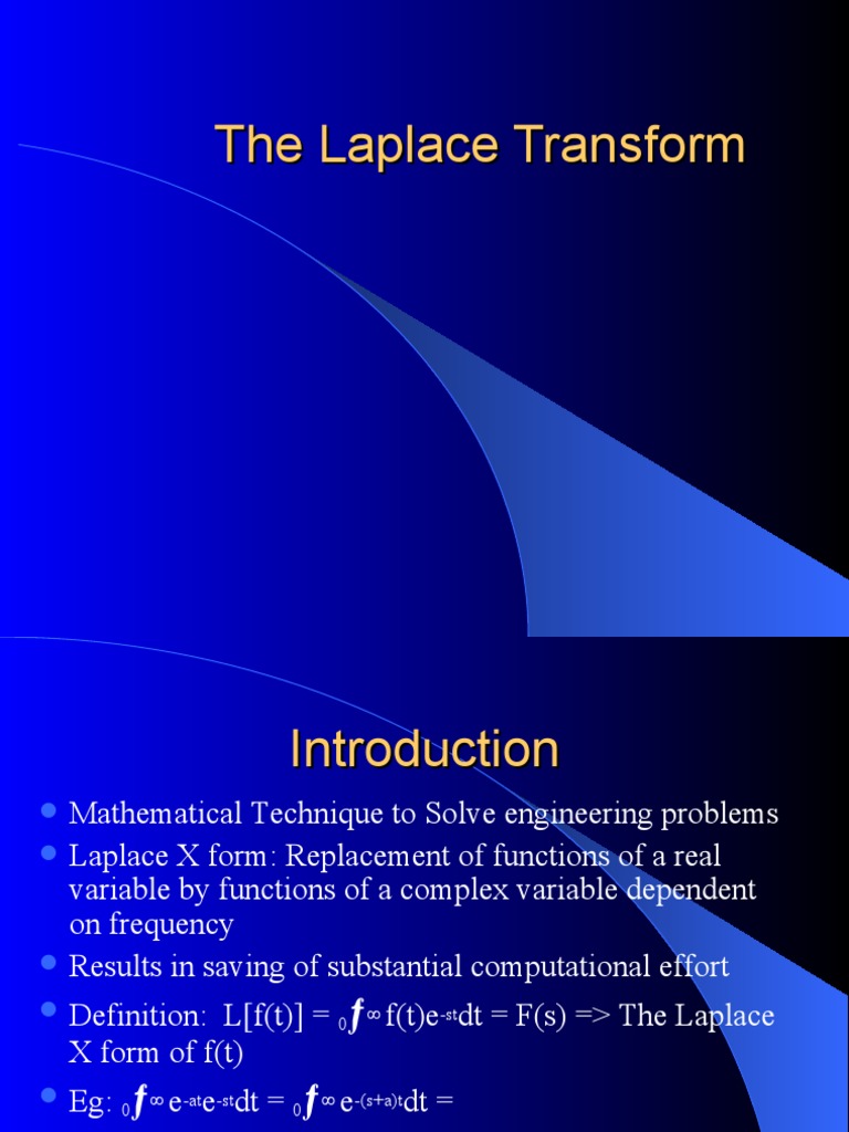 An In-Depth Exploration of the Laplace Transform: Properties, Examples ...