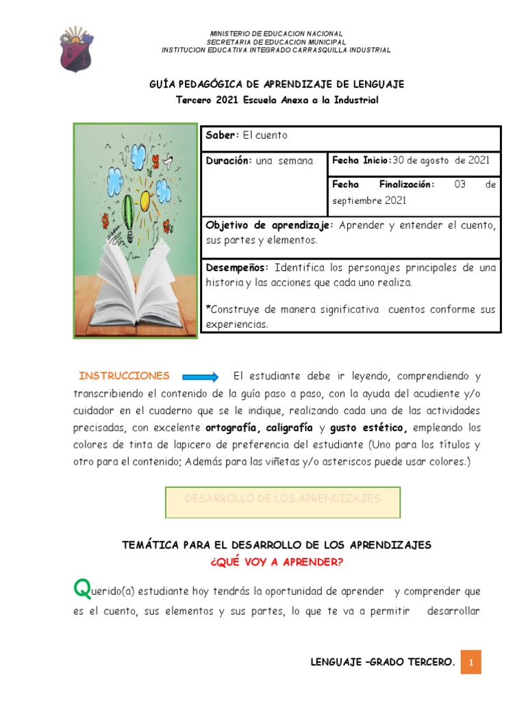 Guía Sobre El Cuento | PDF | Cuentos | Aprendizaje