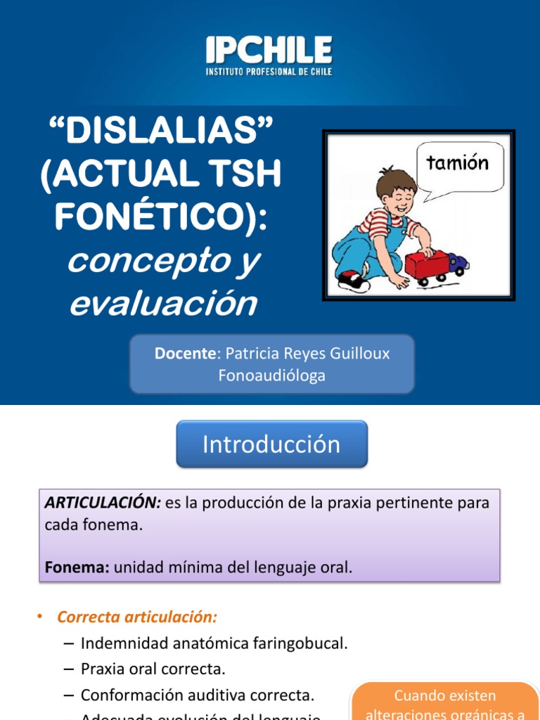 Definición y características de dislalia | PDF | Especialidades Medicas