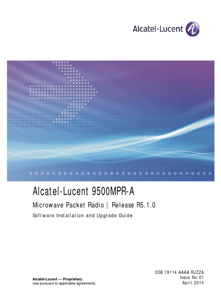 Alcatel-Lucent 9500MPR-A: Microwave Packet Radio - Release R5.1.0 | PDF ...