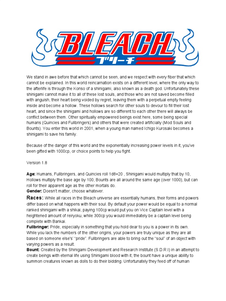 Bleach - Reborn Remake | PDF | Soul