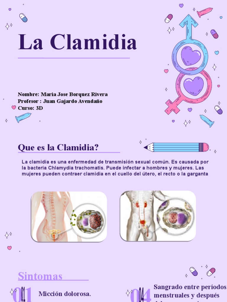 La Clamidia | PDF | Infección transmitida sexualmente | La salud de la ...