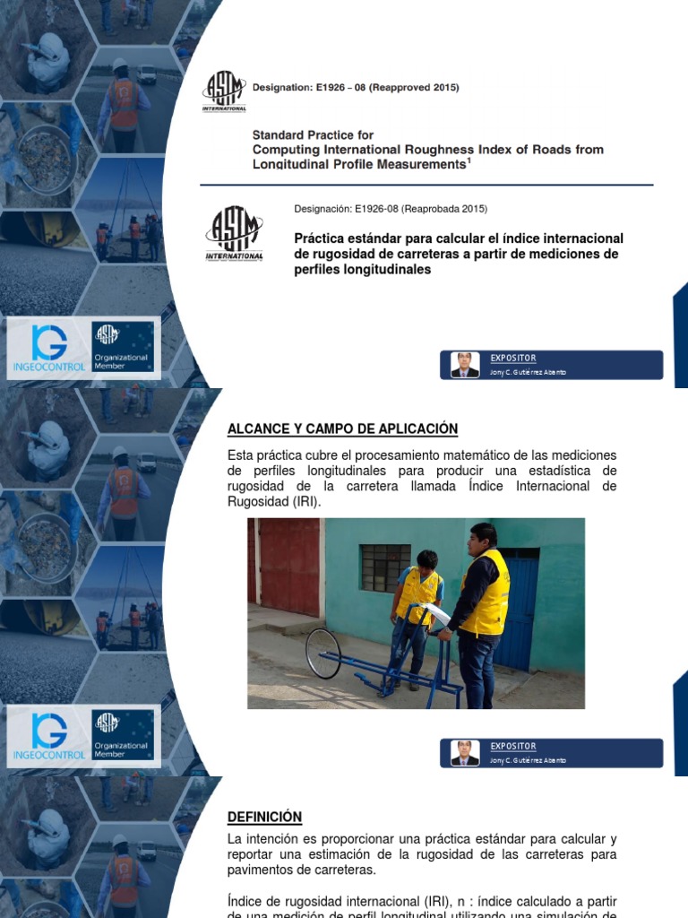 Astm E1926 Iri | PDF