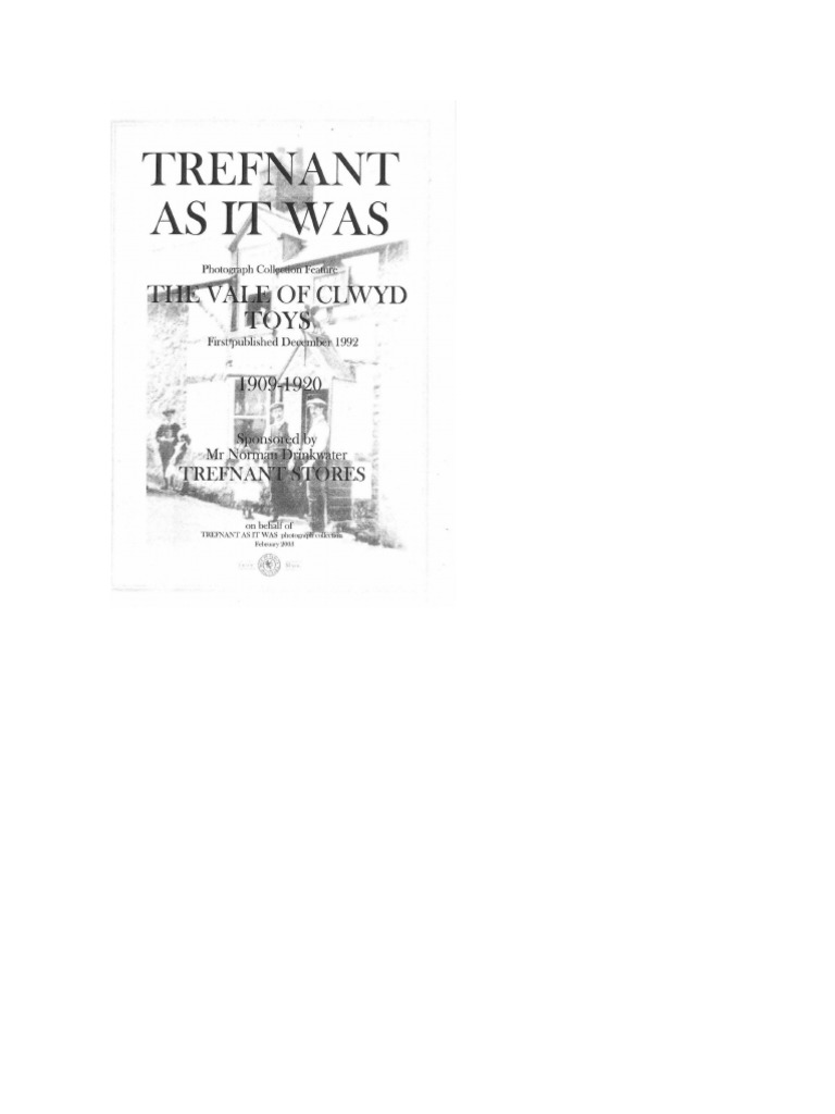 Trefnant As It Was - Photograph Collection Feature | PDF