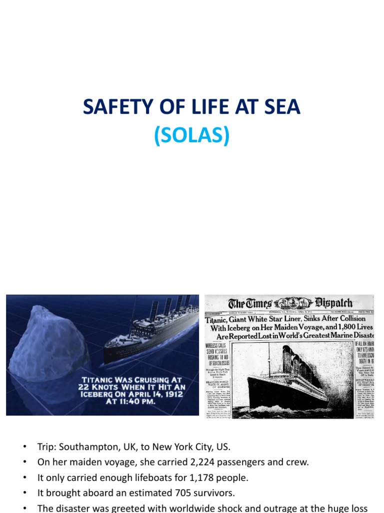 Safety of Life at Sea: (Solas) | PDF | Communication | Service Industries