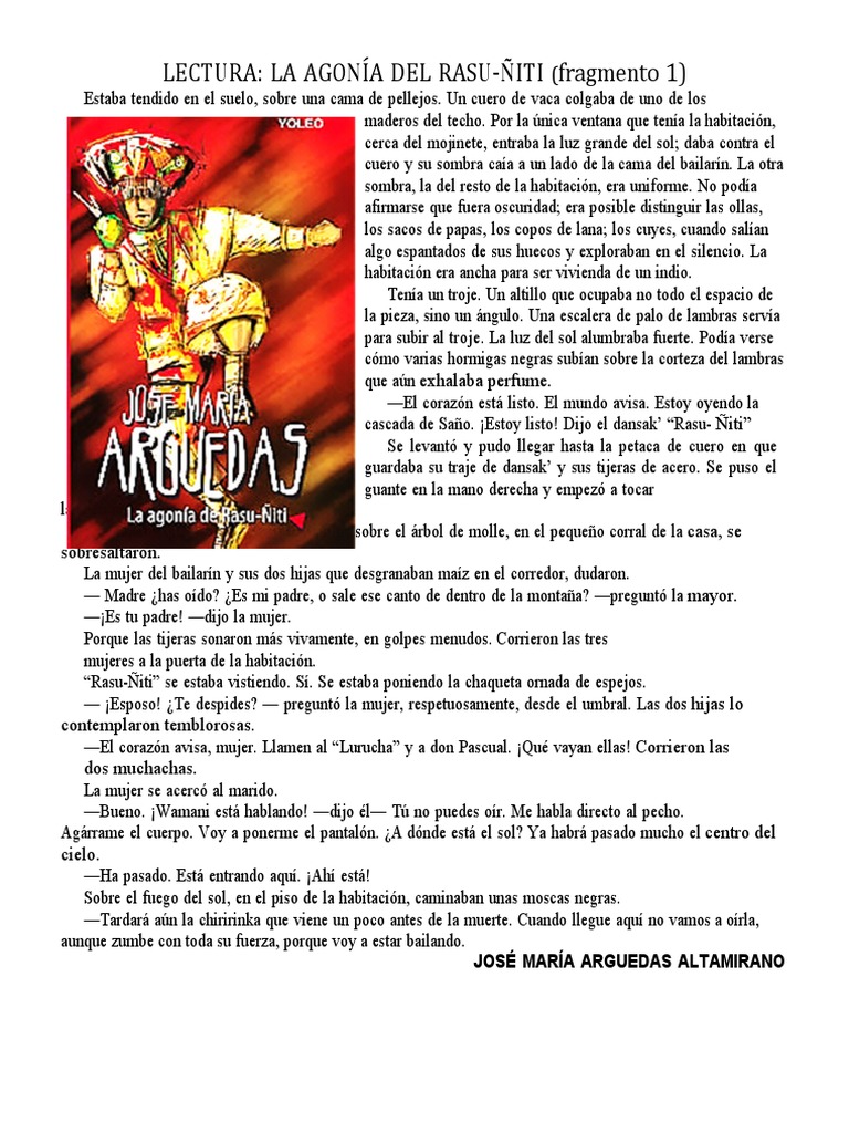 La Agonía de Rasu Ñity | PDF | Bailes