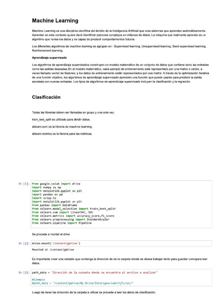 Intro Machine Learning | PDF | Aprendizaje automático | Matemáticas