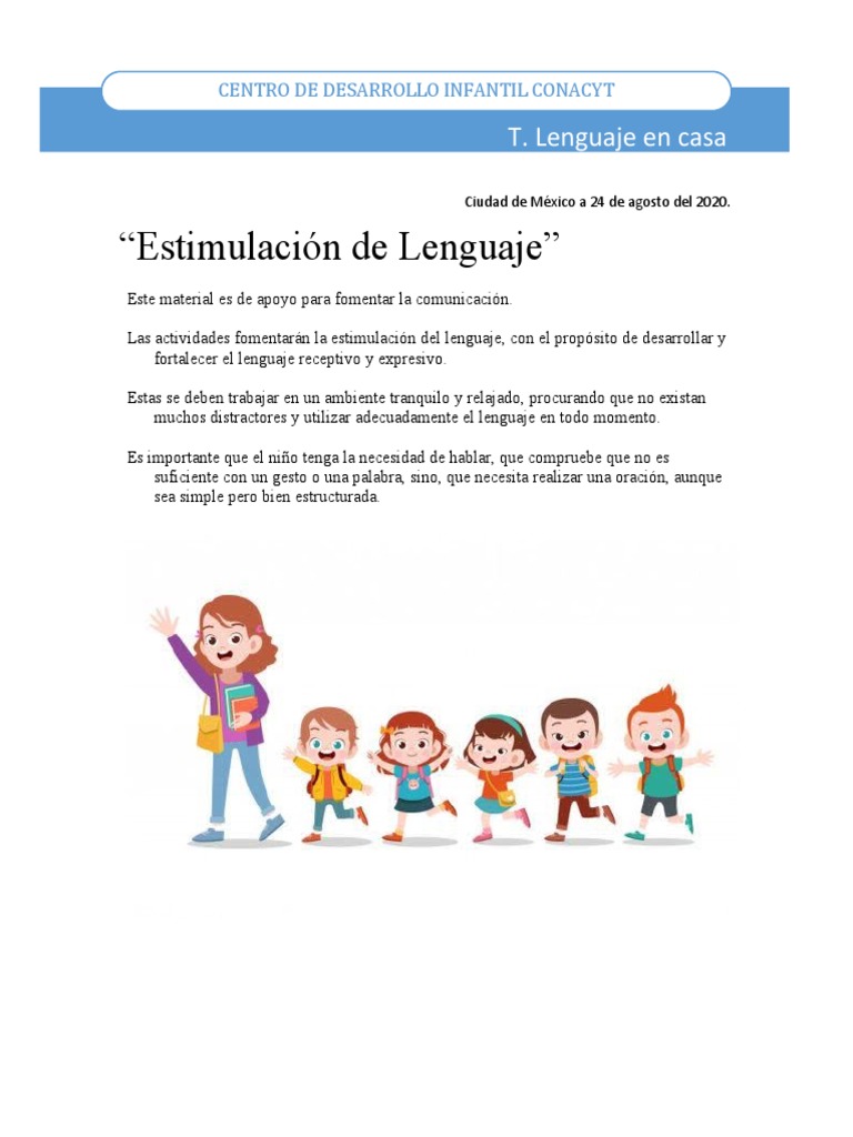 Estimulación del Lenguaje en Casa | PDF | Cognición | Ciencia cognitiva