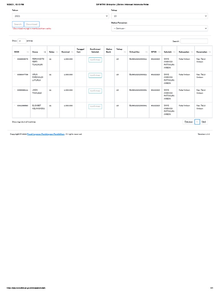 SIPINTAR Enterprise - Sistem Informasi Indonesia Pintar TAHAP 13 | PDF