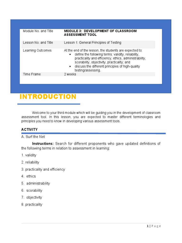 Educ 107 Midterm Course Pack | PDF | Educational Assessment | Validity ...