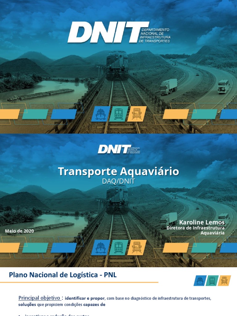 Apresentacao Dnit | PDF | Transporte | Água