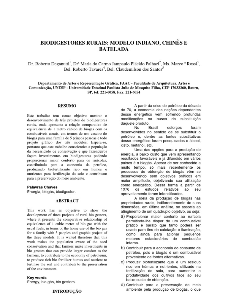 BIODIGESTOR | PDF | Biogás | Metano