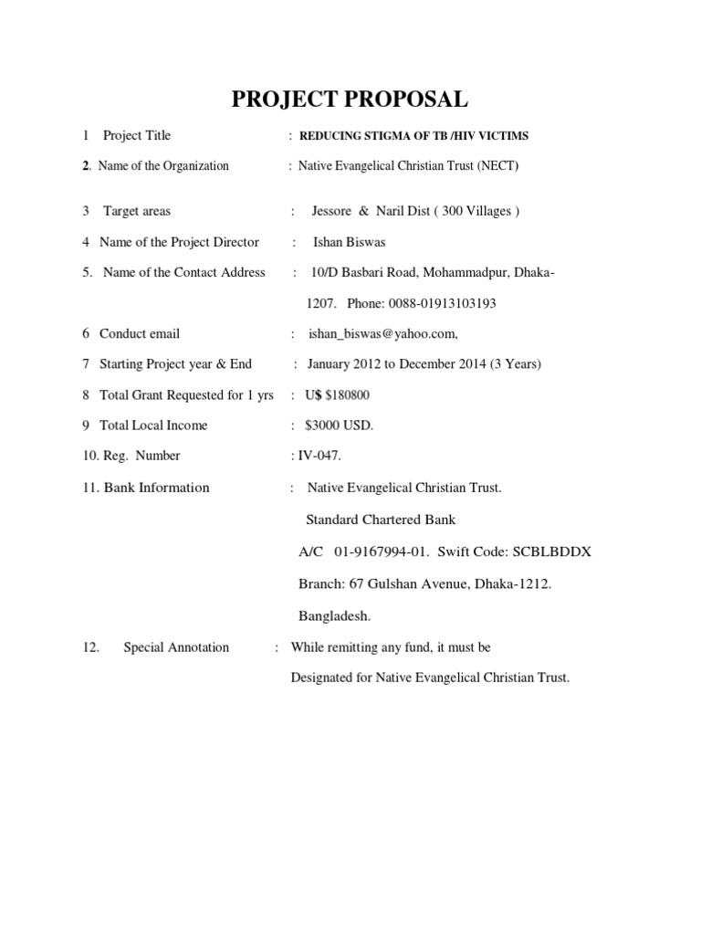 Project Proposal of TB | PDF | Health Care | Tuberculosis