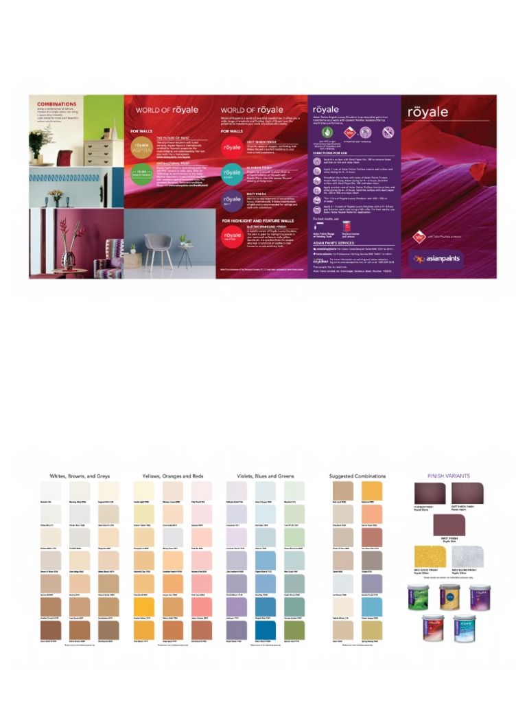 Royale Matt Shade Card | PDF