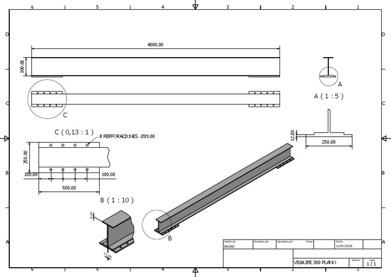 Viga Ipe 300 Plano | PDF