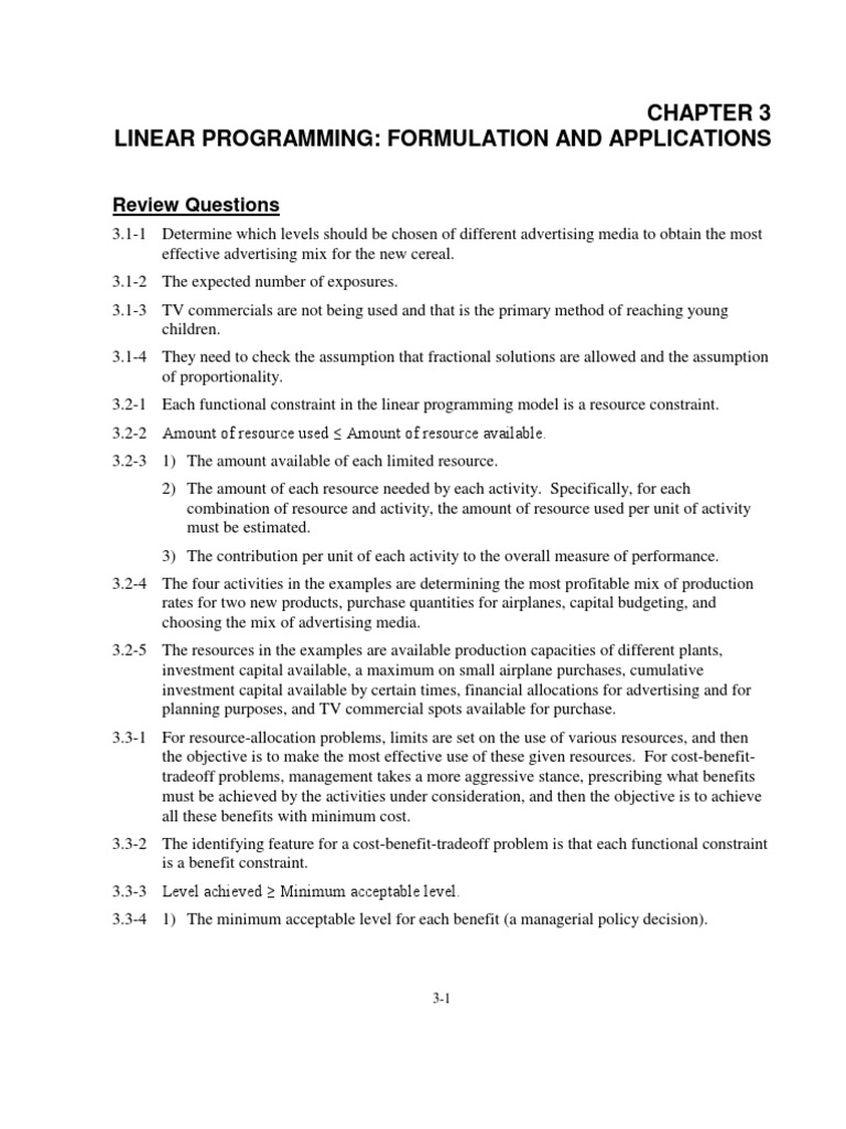 Chap 003 | PDF | Full Time | Mathematical Optimization