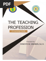 The Teaching Profession | PDF | Philosophy Of Education | Teachers
