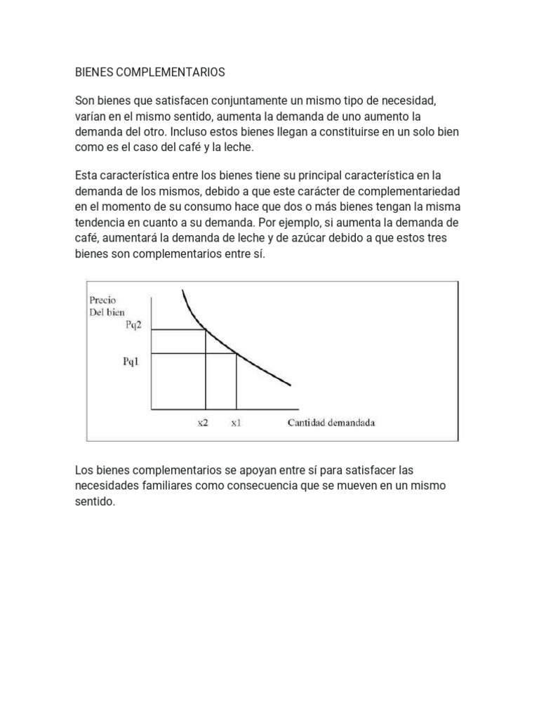 Bienes Complementario | PDF