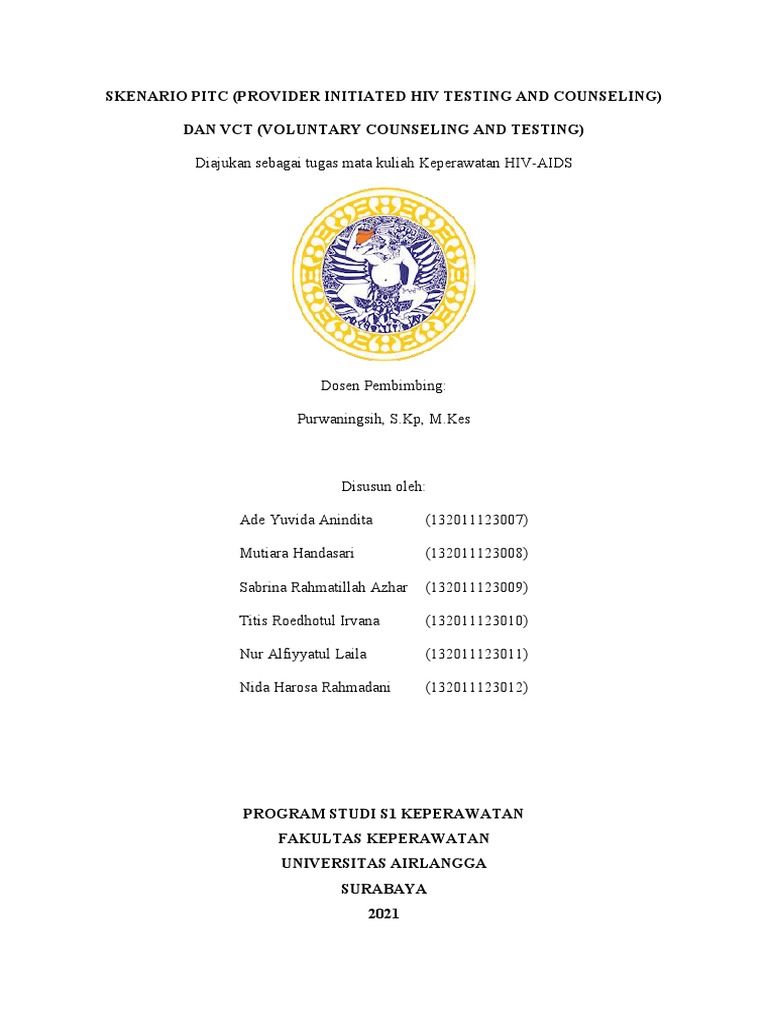 Skenario Role Play Pitc Dan VCT | PDF